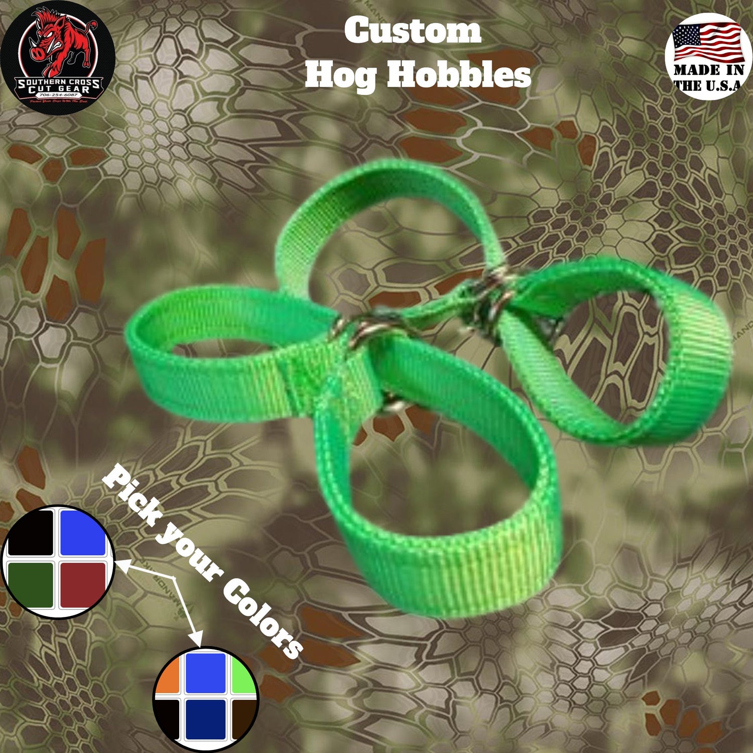 Custom Hog Hunting Hobbles - Southern Cross Cut Gear